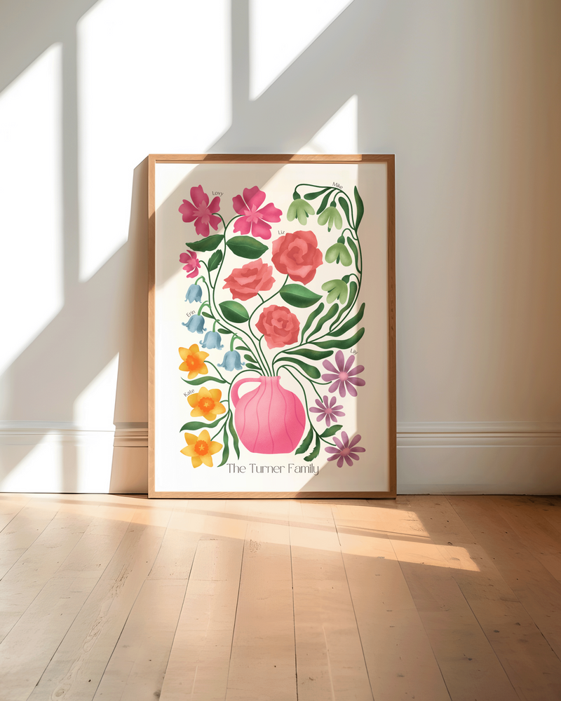 Family Birth Flower Bouquet