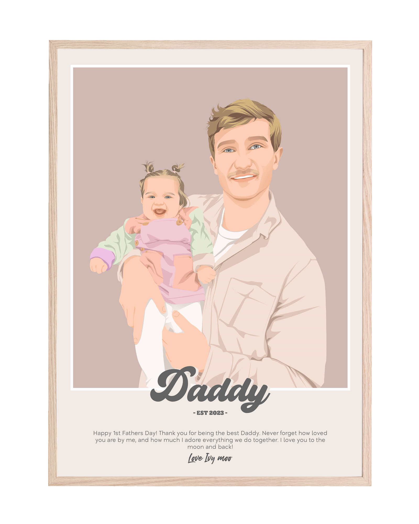 Personalised Dad Poster