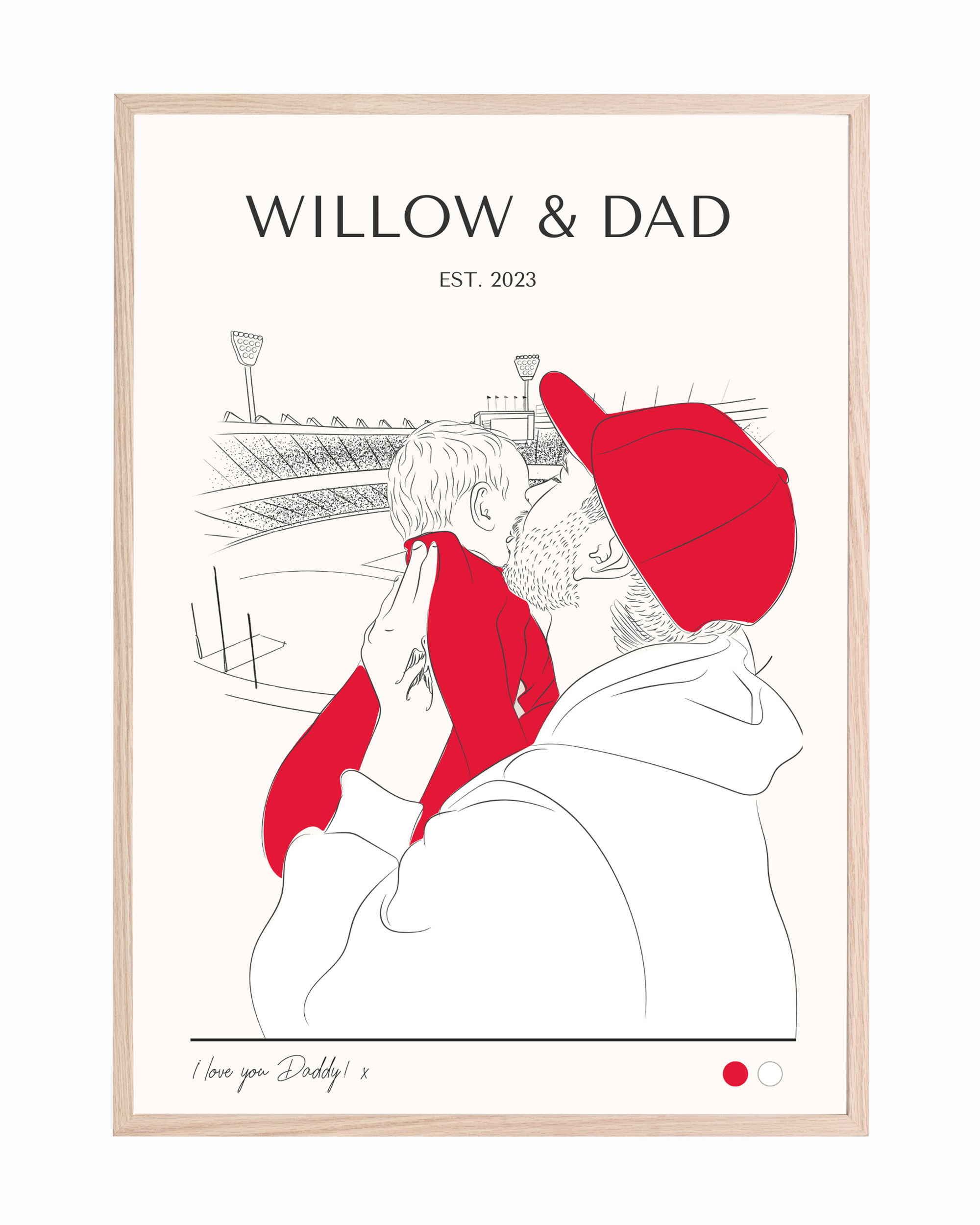 Daddy & Me AFL Footy Poster